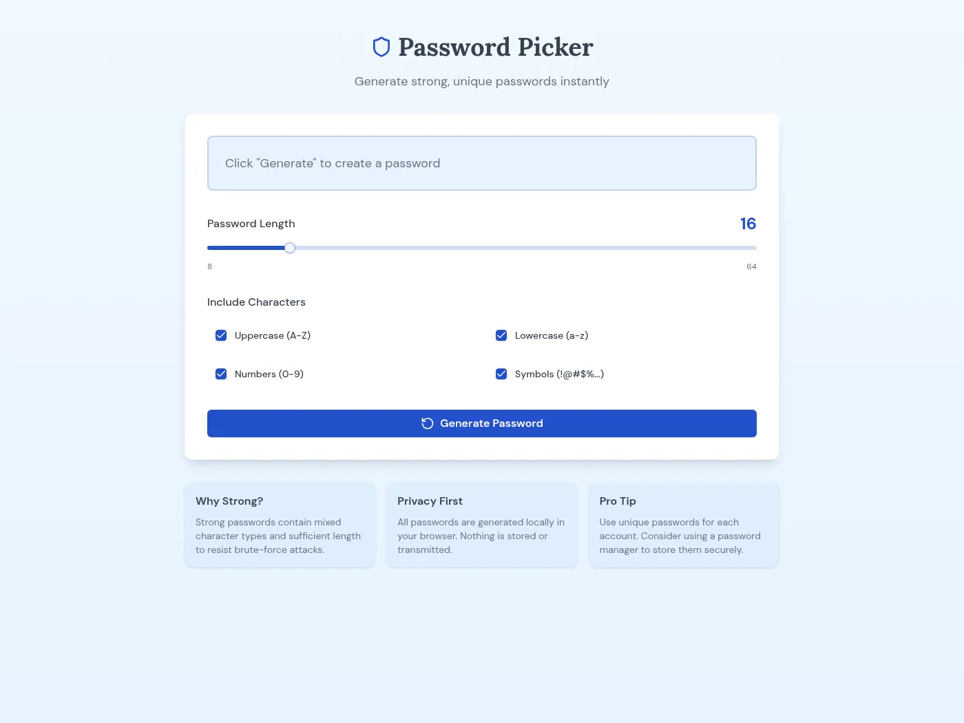 Password Picker
