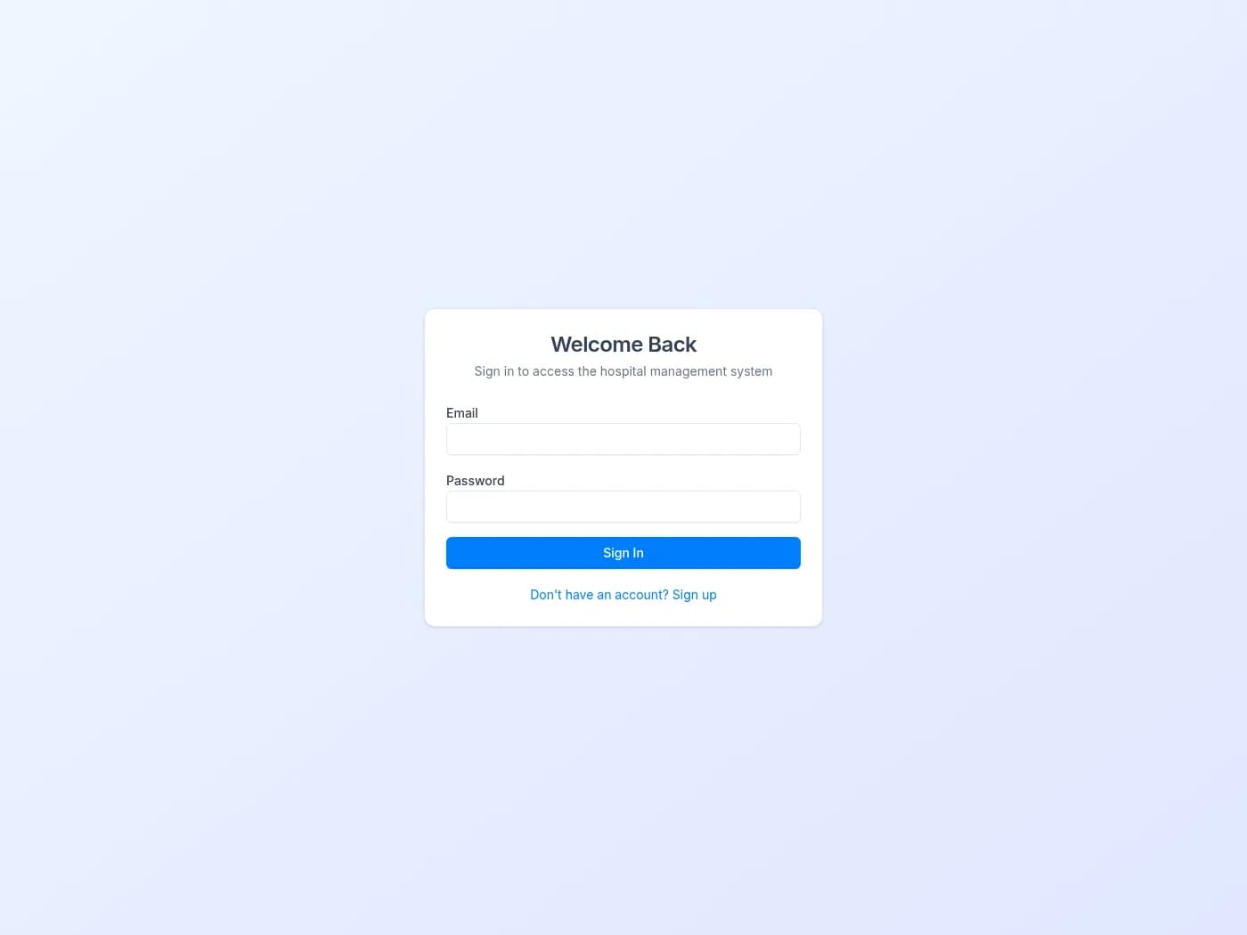 Patient–Doctor Appointment and Departmental Management System