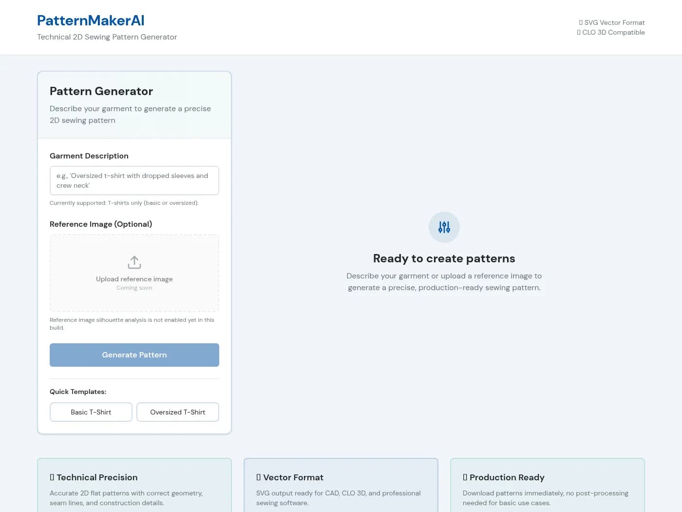 PatternMakerAI Core Engine