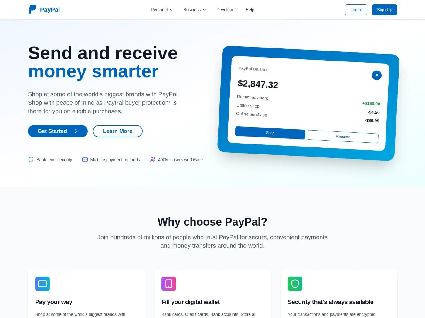 PayPal Web Payment Platform Clone