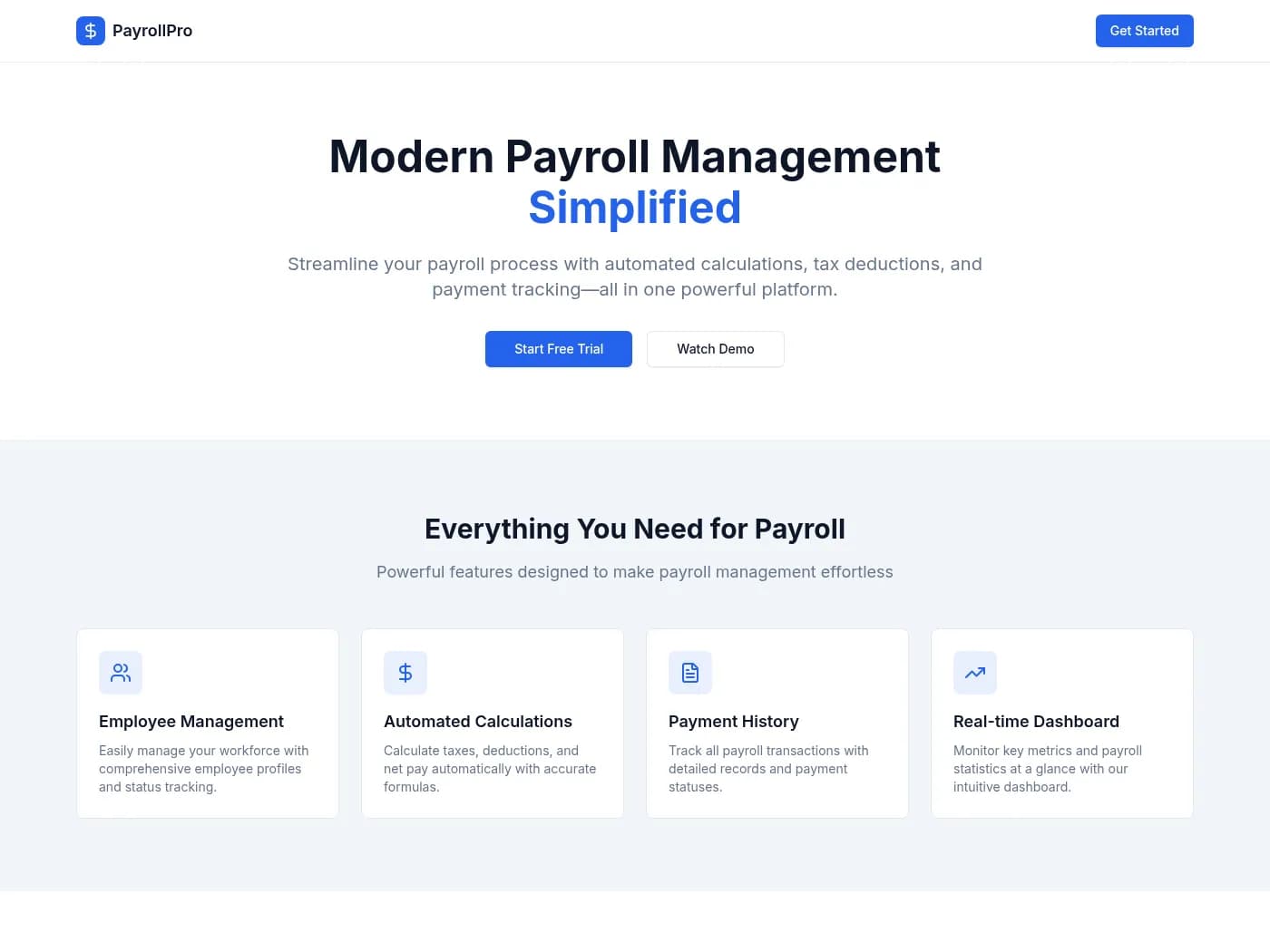 Next-Gen Payroll Management App