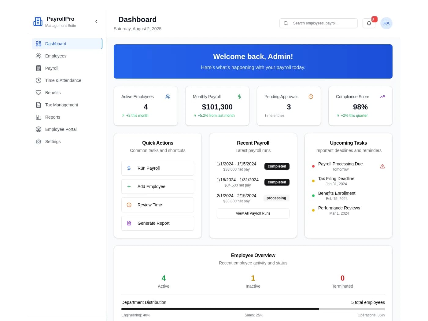 All-in-One Payroll Management Suite