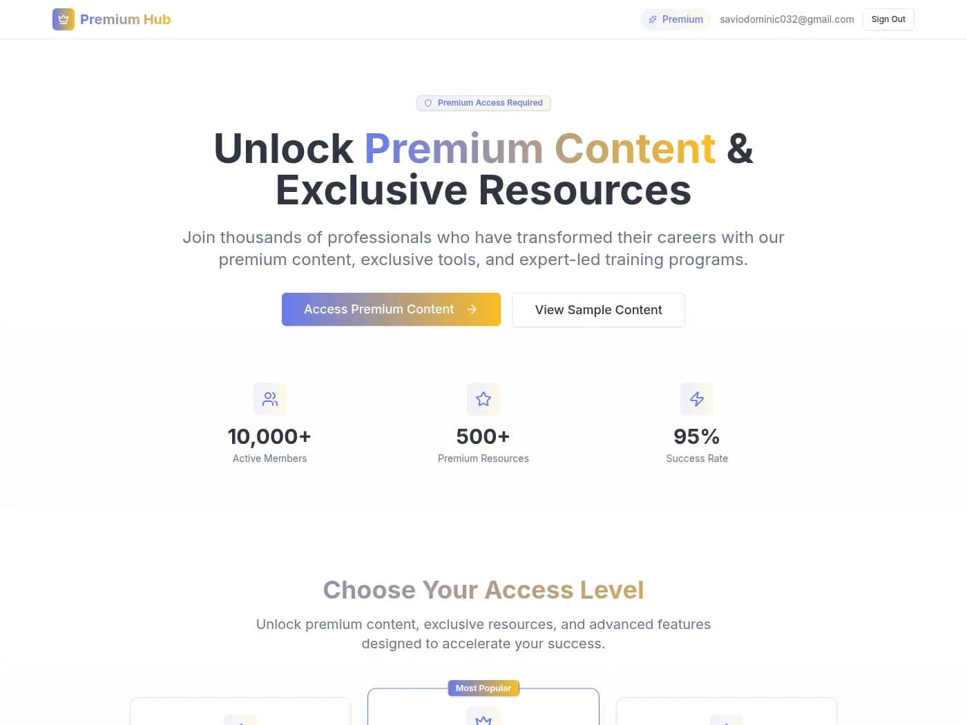 Paywall Access Website