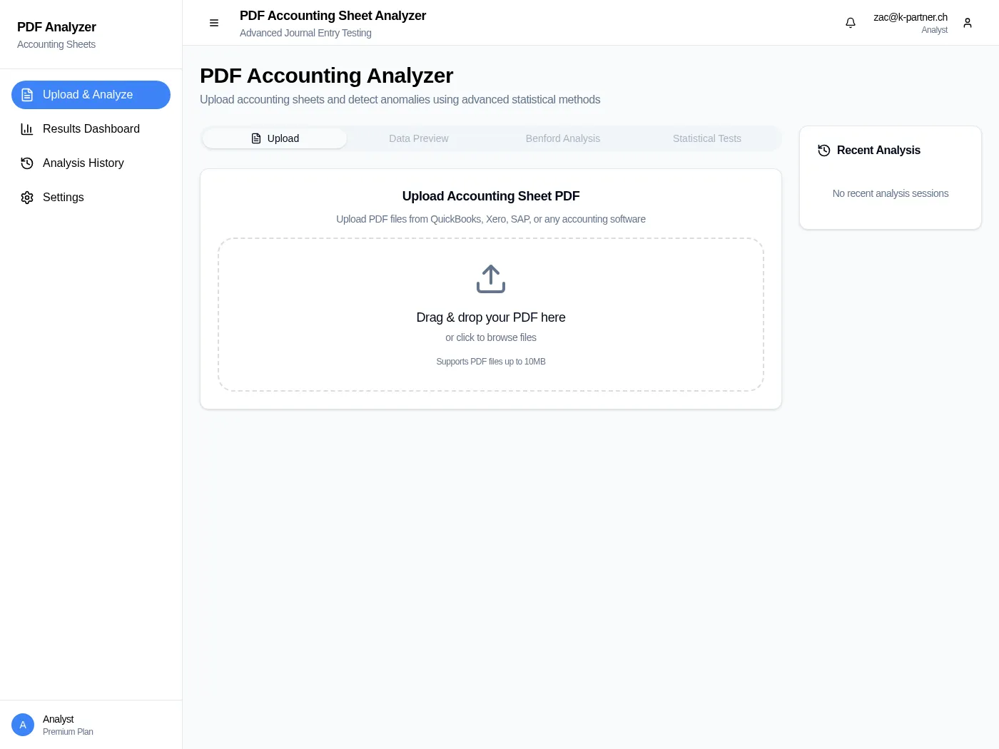 PDF Accounting Sheet Analyzer & Journal Entry Tester