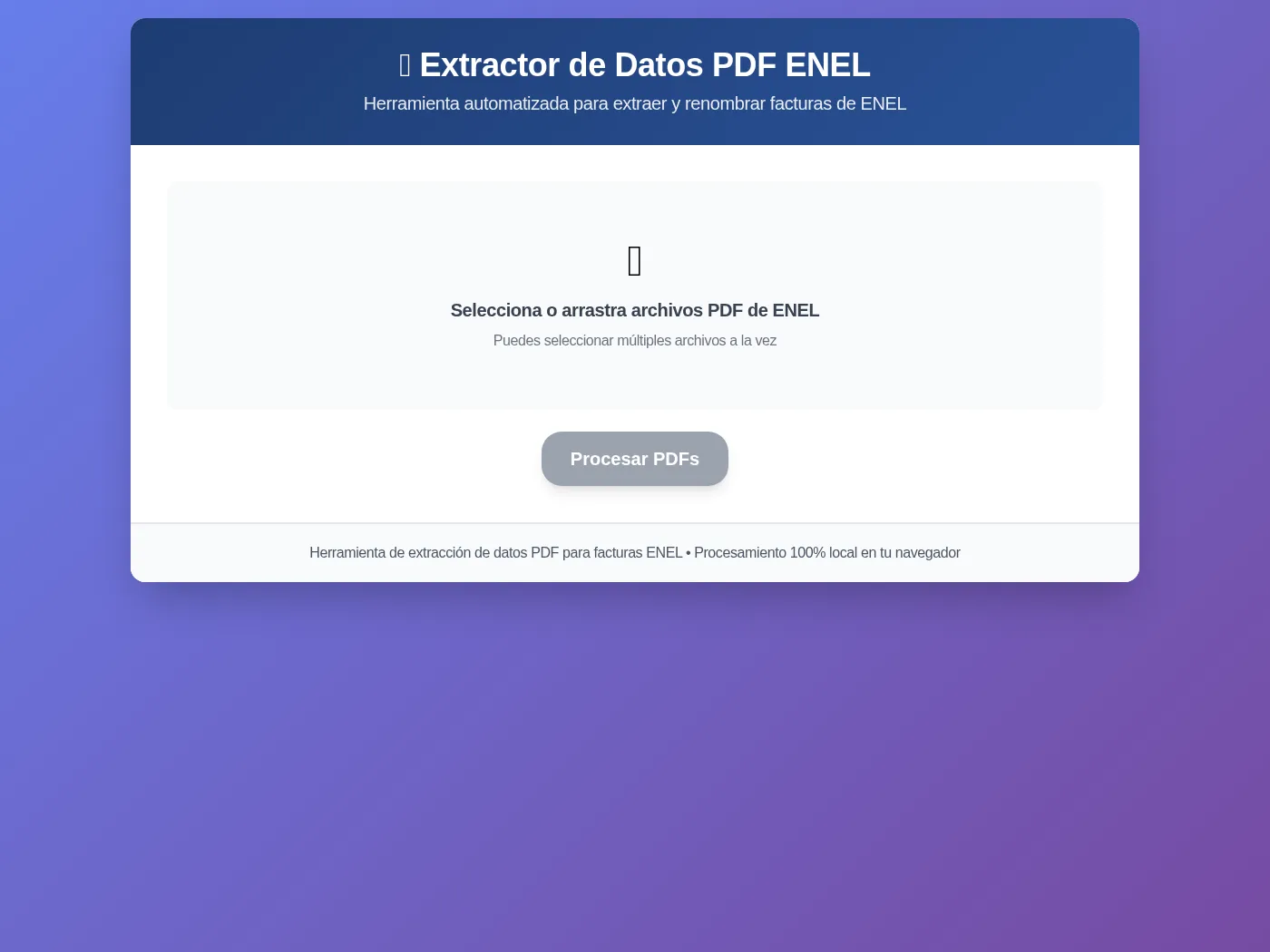 PDF Data Extractor Web Tool for Invoices