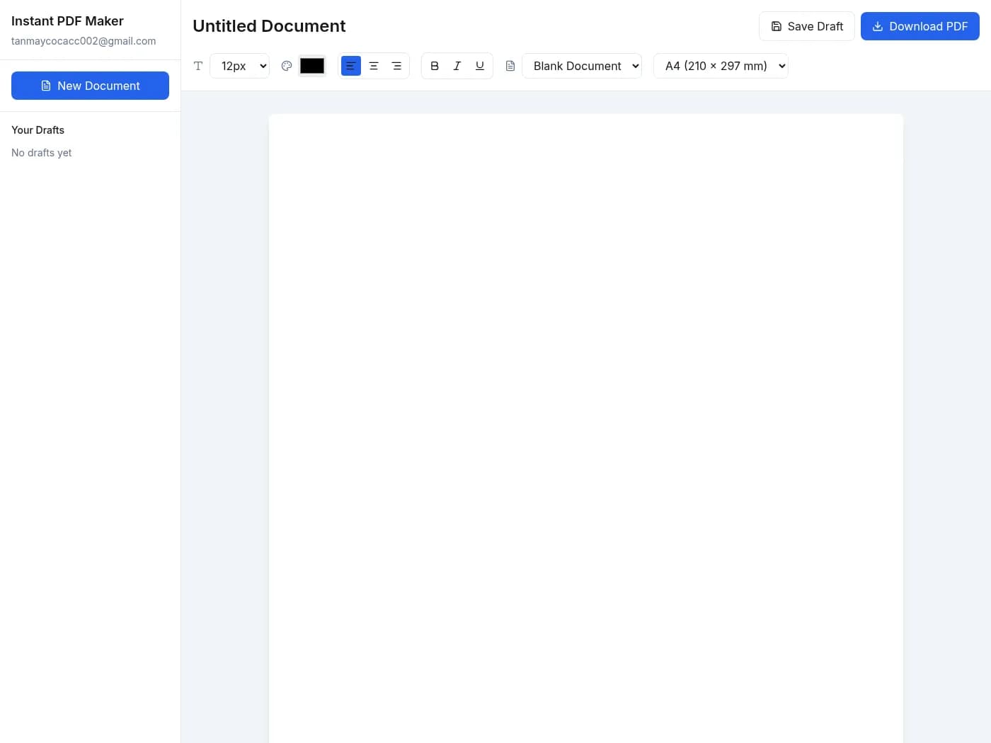 Instant PDF Maker App