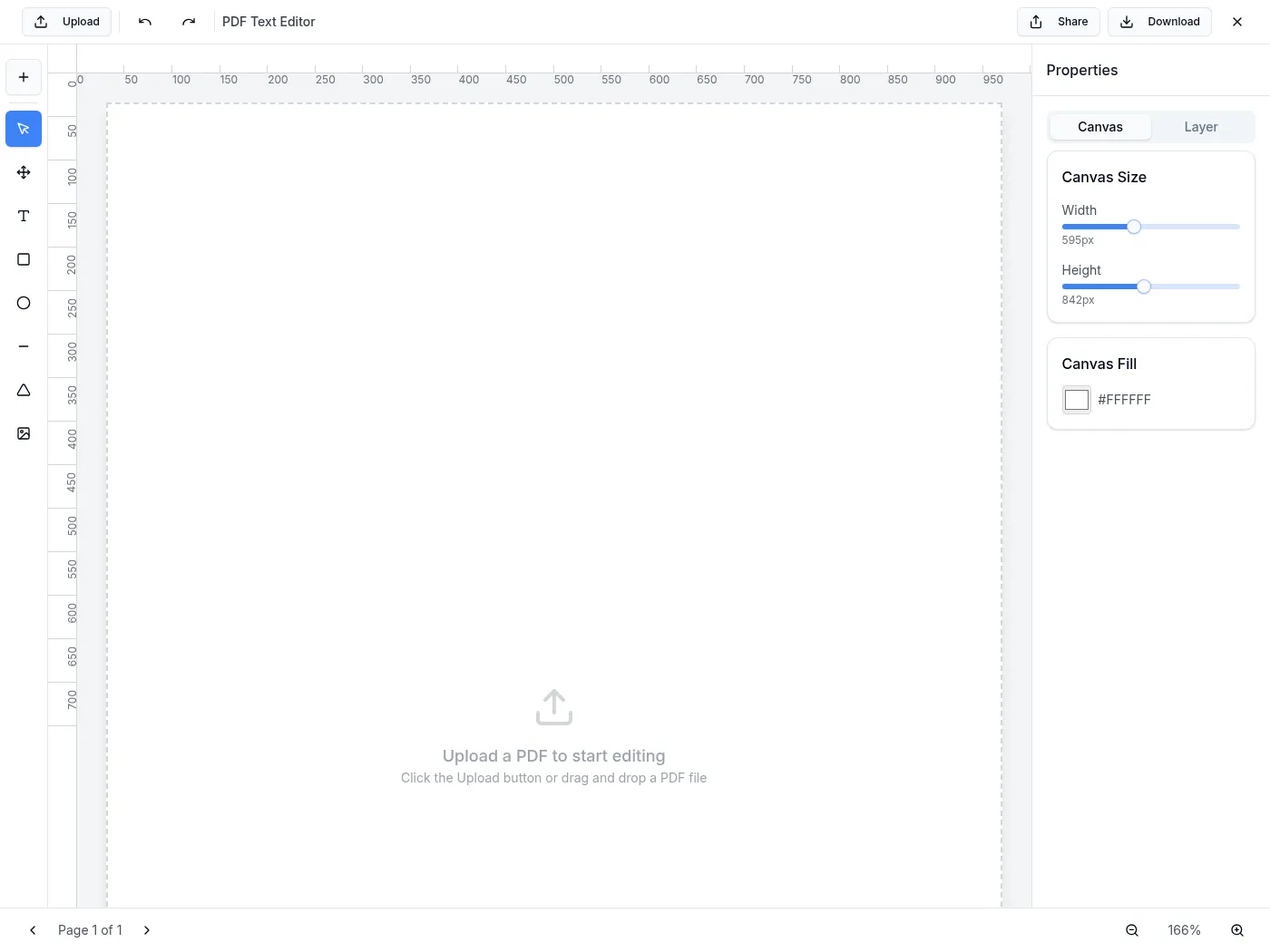 PDF Text Editor Web App Clone
