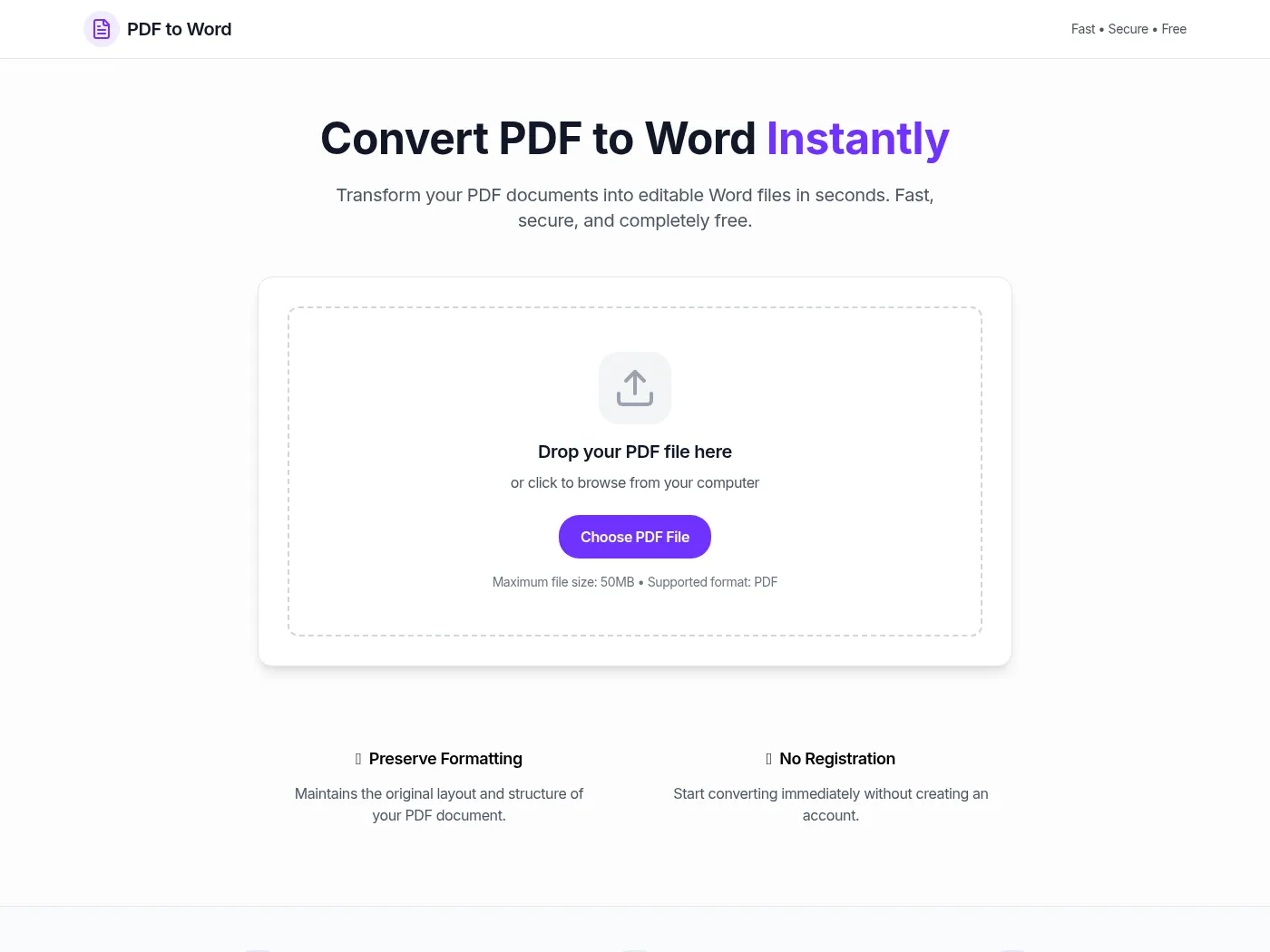 PDF to Word Converter