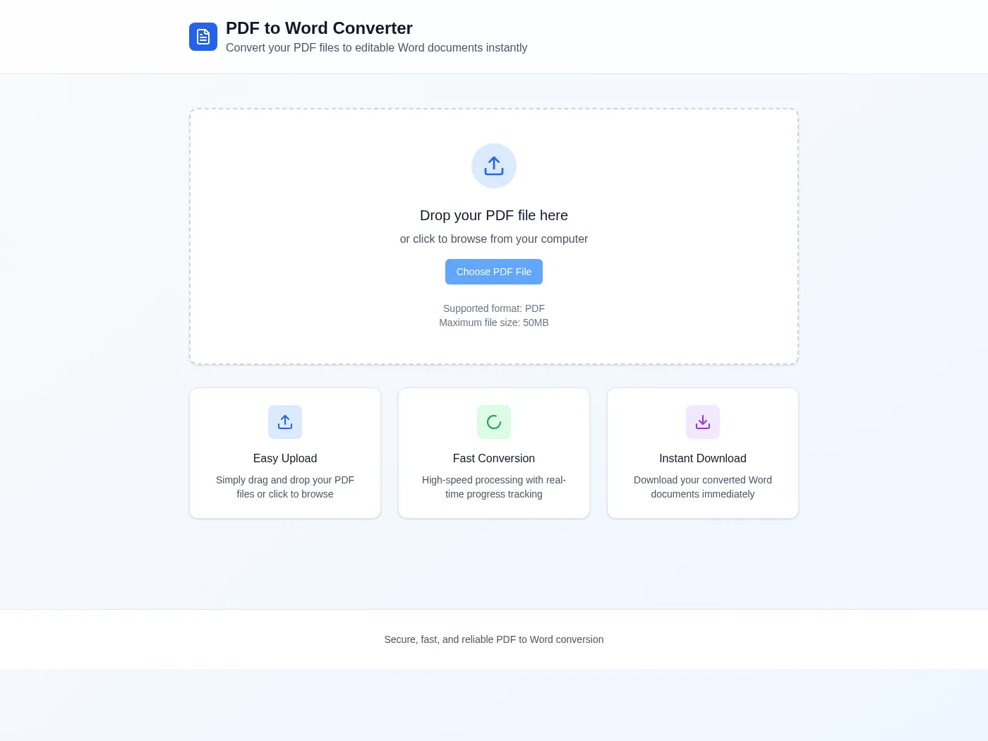 PDF to Word Document Converter