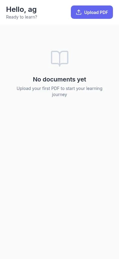 PDF2Learn: AI-Powered Personal Learning App