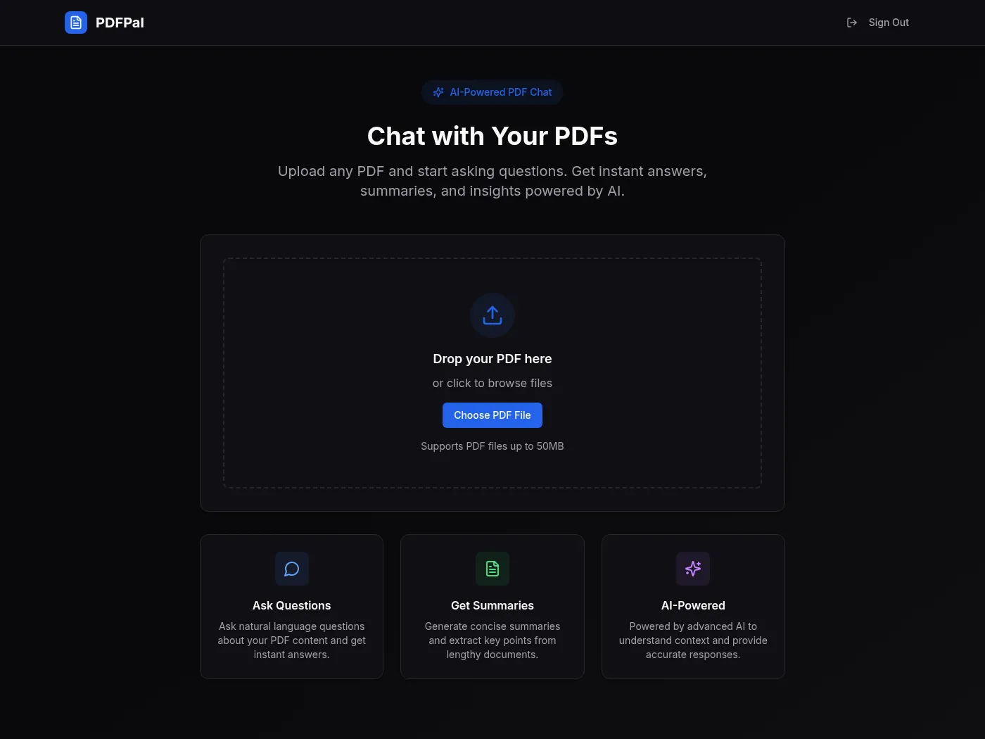 PDFPal: AI-Powered PDF Chat for Students & Learners