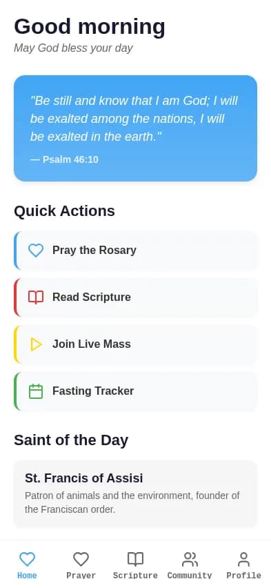 Peace & Joy: Catholic Faith Companion App