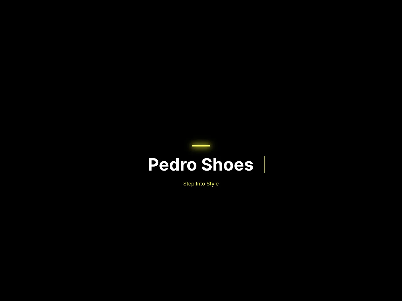 Pedro Shoes Online Store — Modern Sneaker E-Commerce Platform with Animated UI