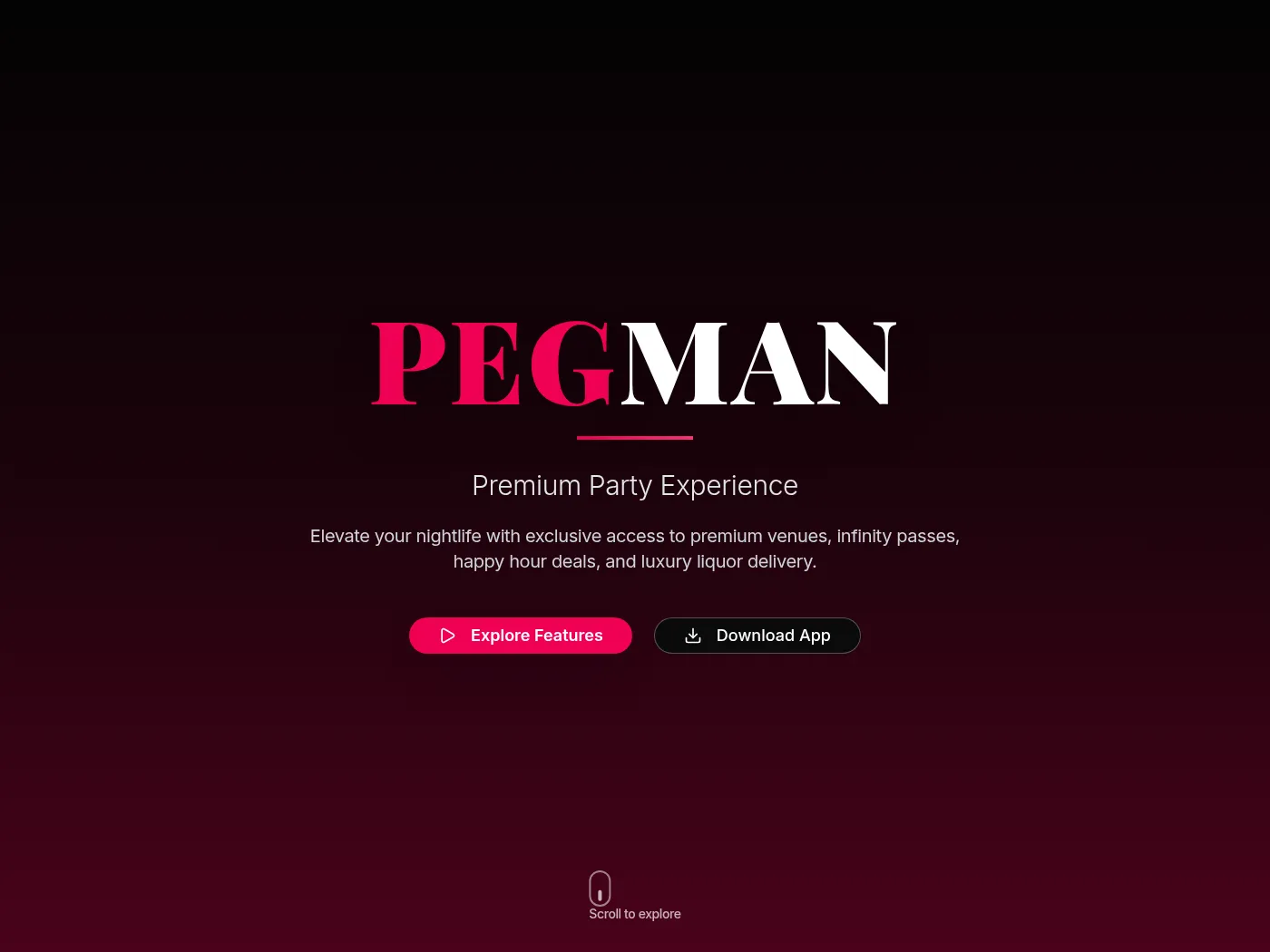 Pegman Party Experience Landing Page