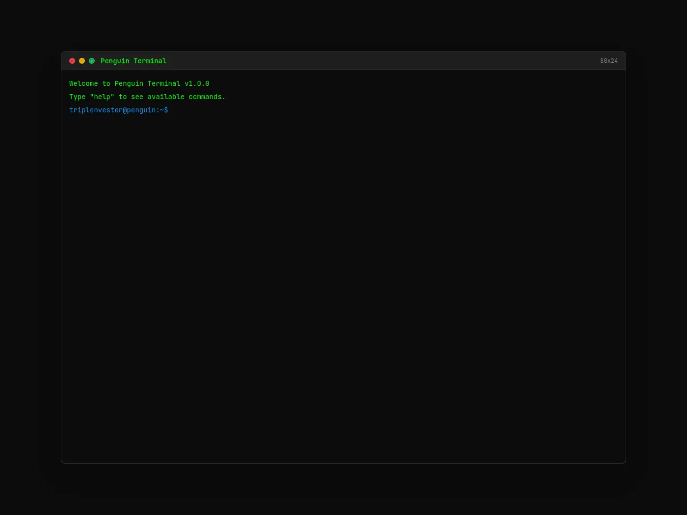 Penguin Terminal: Realistic Cloud Linux Terminal Simulator