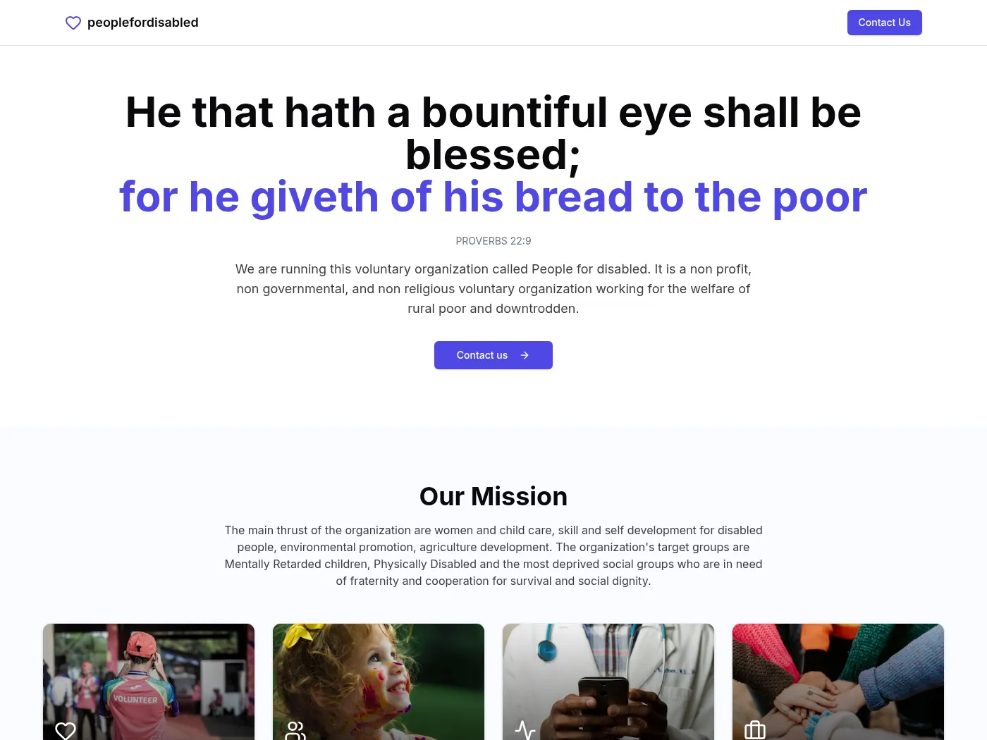 People for Disabled Social Support Platform