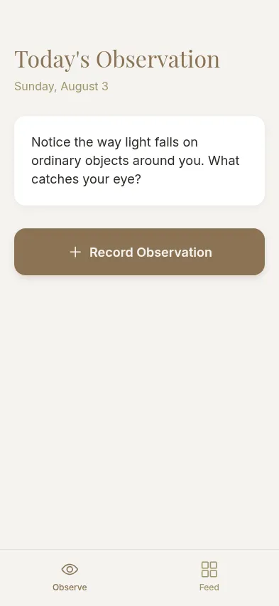 People Watch: Privacy-First Mindful Observation App