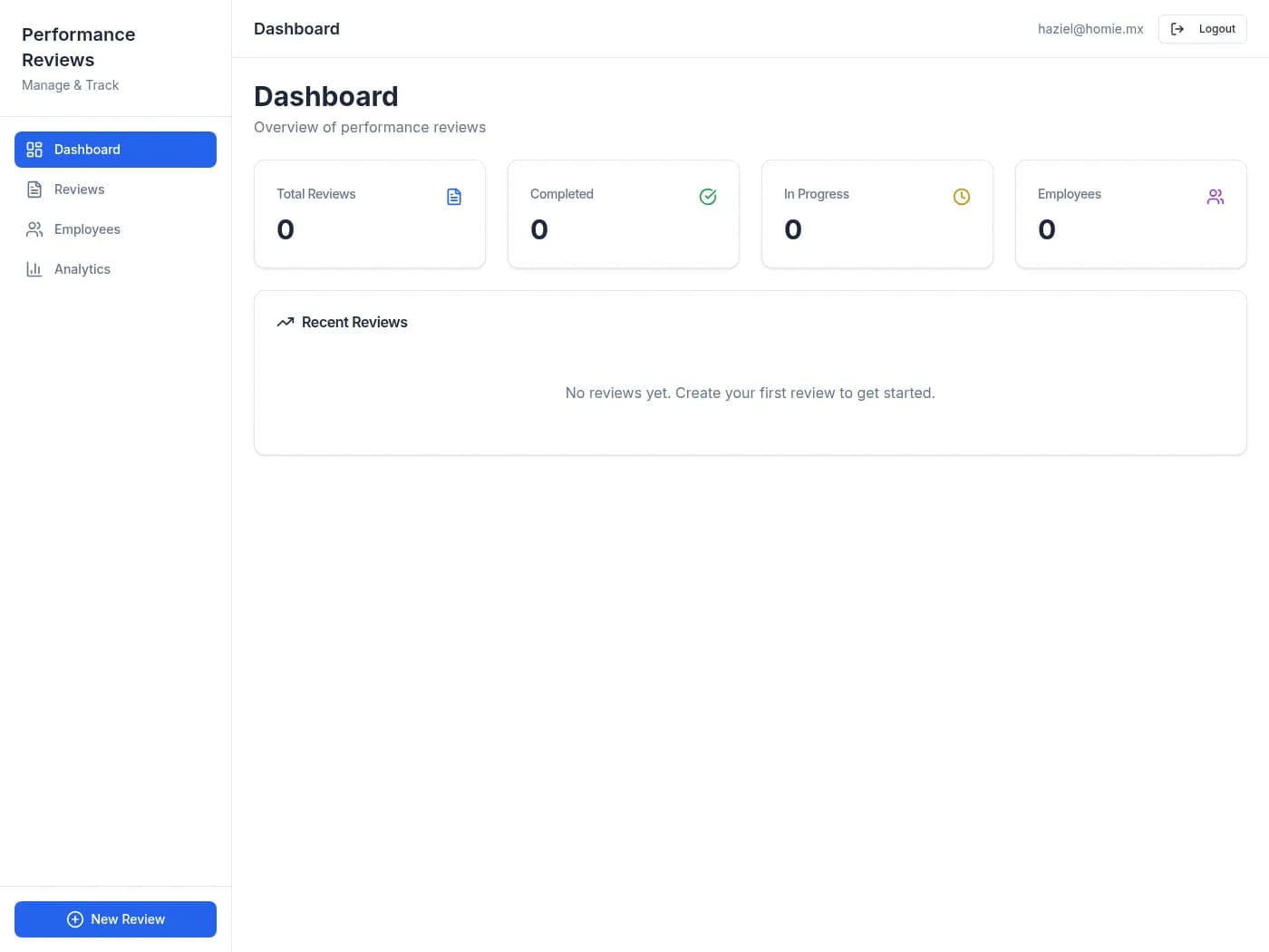 Performance Review Dashboard