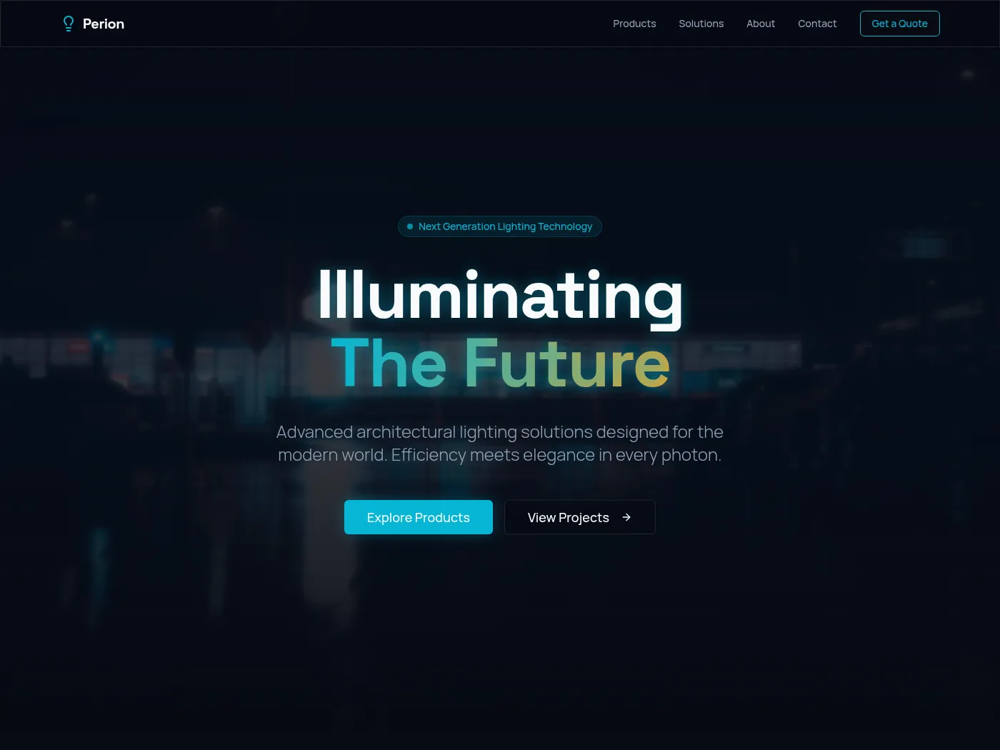 Perion Lighting Website