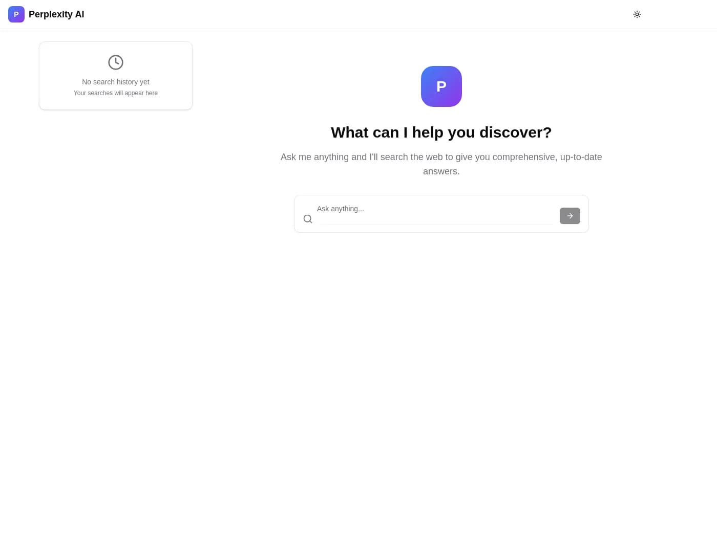 Perplexity AI Clone