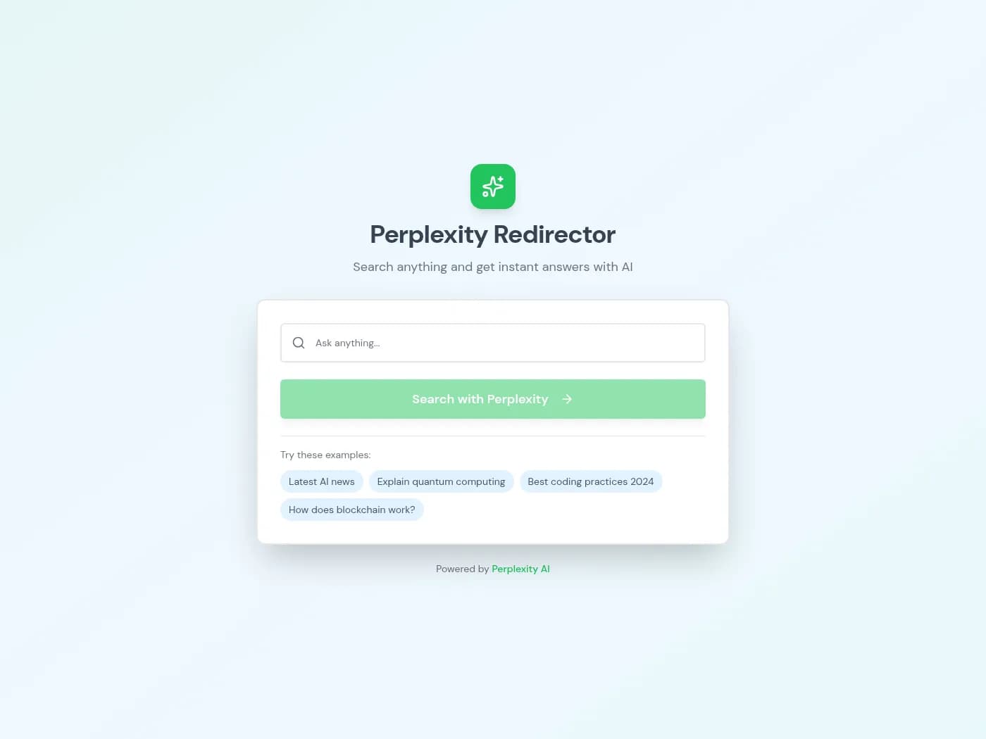 Perplexity URL Redirector