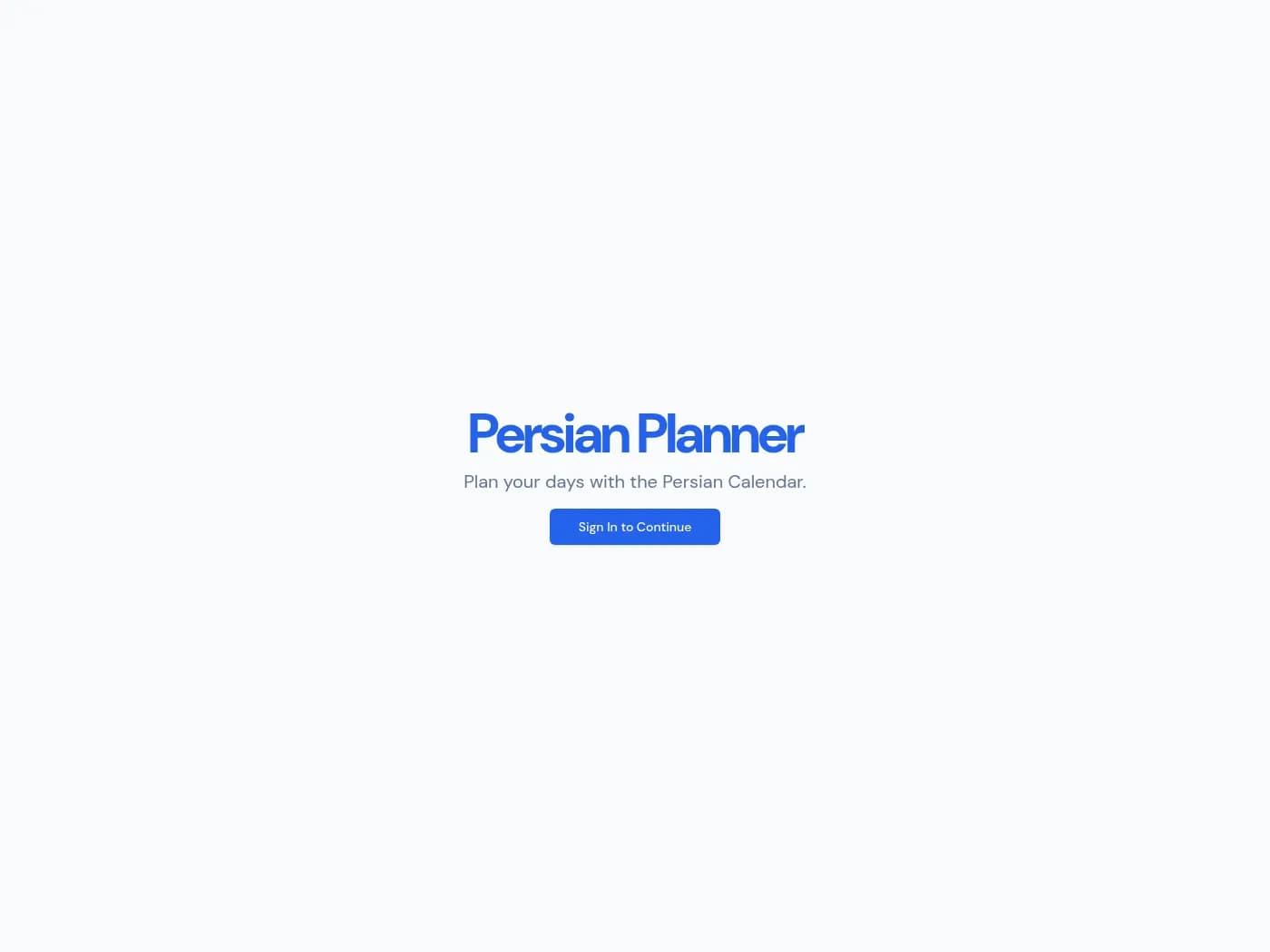 Persian Calendar Planner