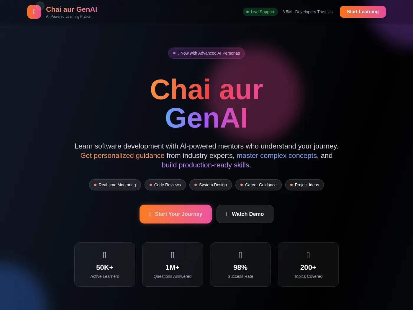 Persona AI Chatbot (React)