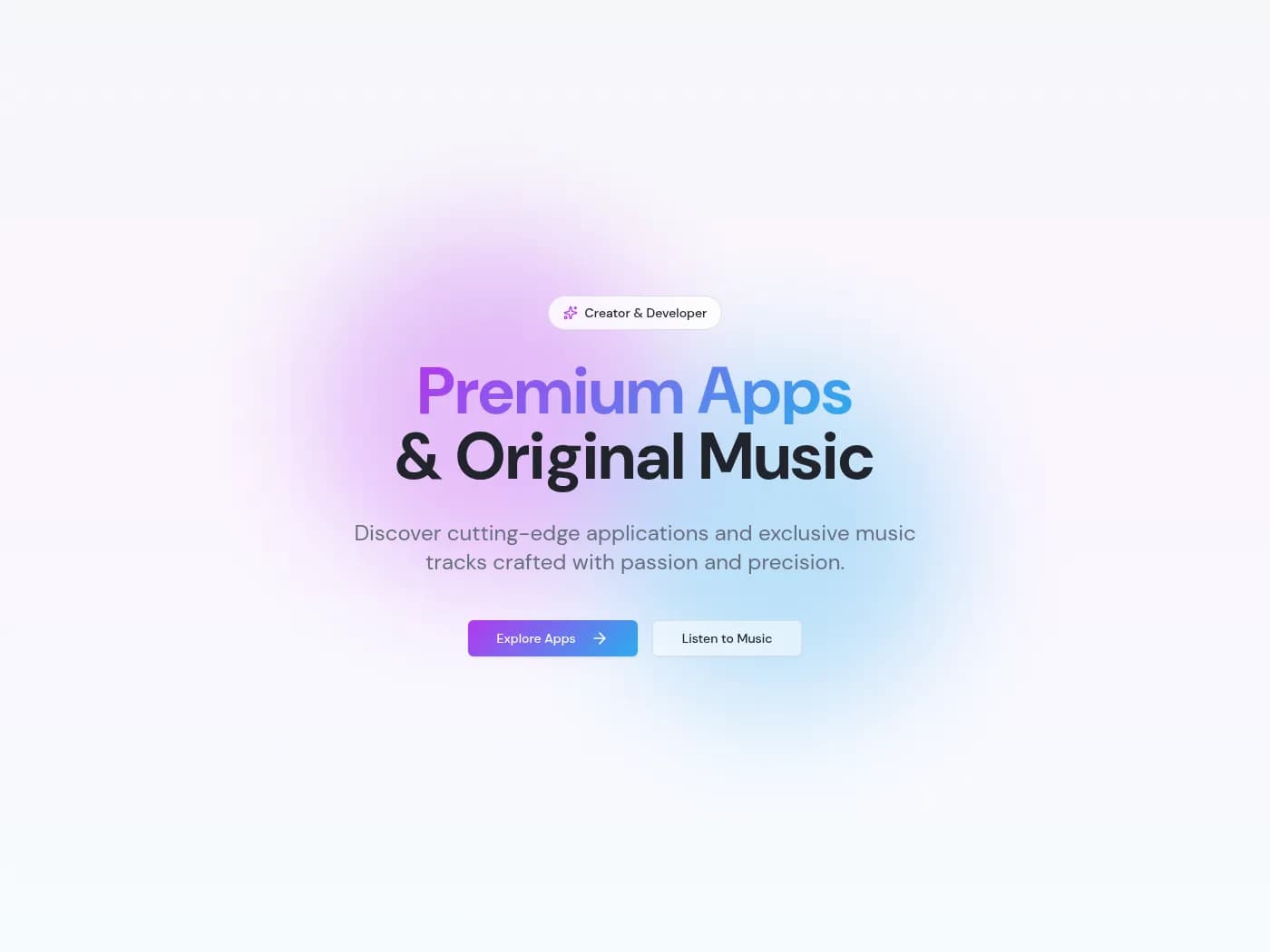 Personal App & Music Shop