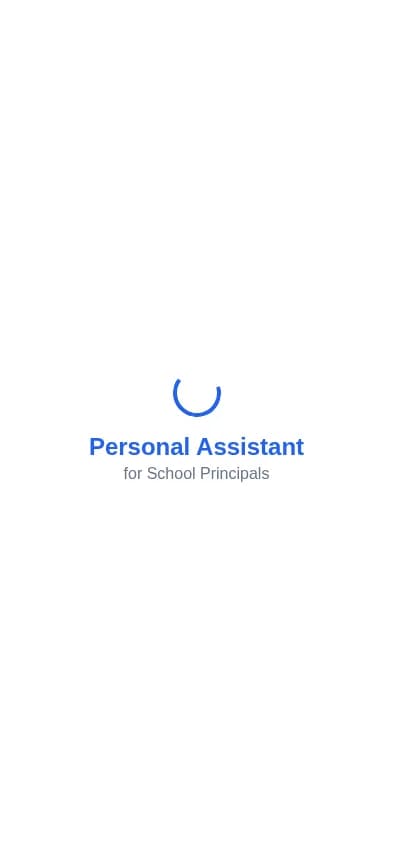 Smart Personal Assistant Mobile App for School Principals