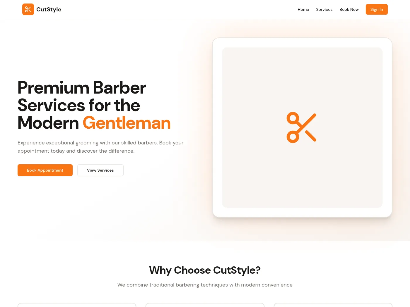 Personal Barber Booking App