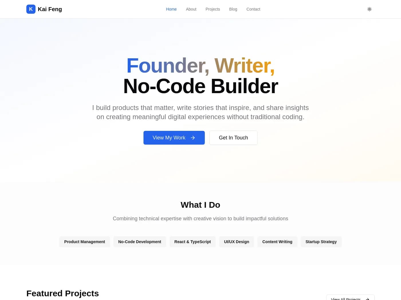 Personal Blog & Portfolio Website
