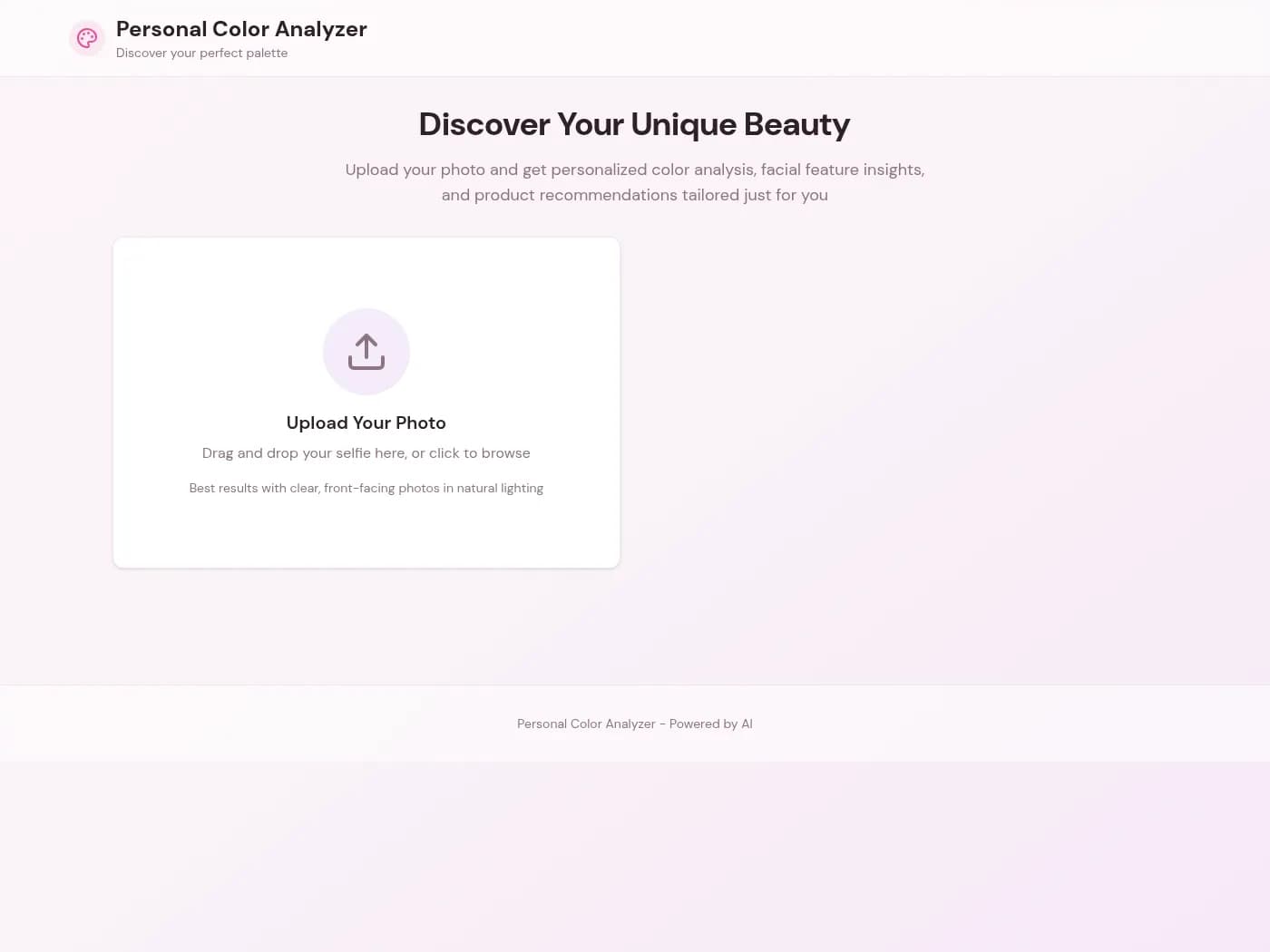 Personal Color & Facial Feature Analyzer for Product Recommendations