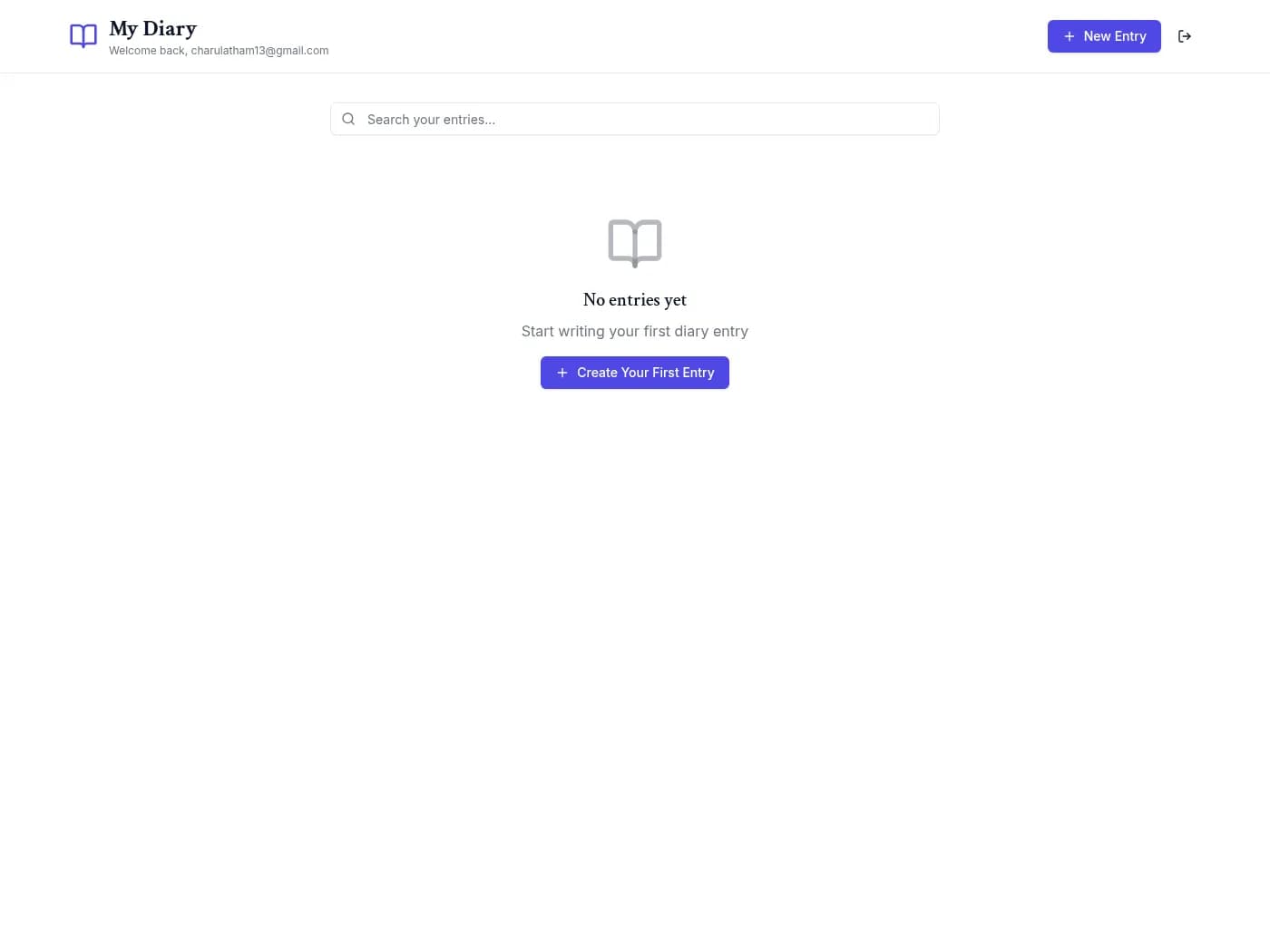 Personal Diary Website with Python Backend