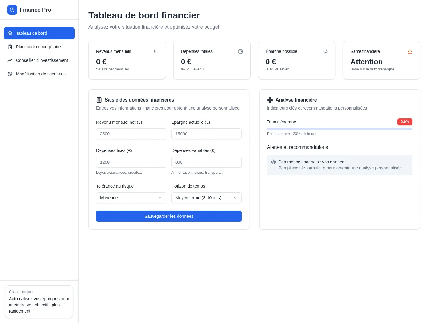 Personal Finance Optimization and Interactive Dashboard