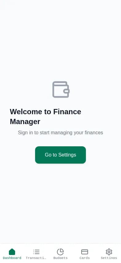 Personal Finance Management Mobile App