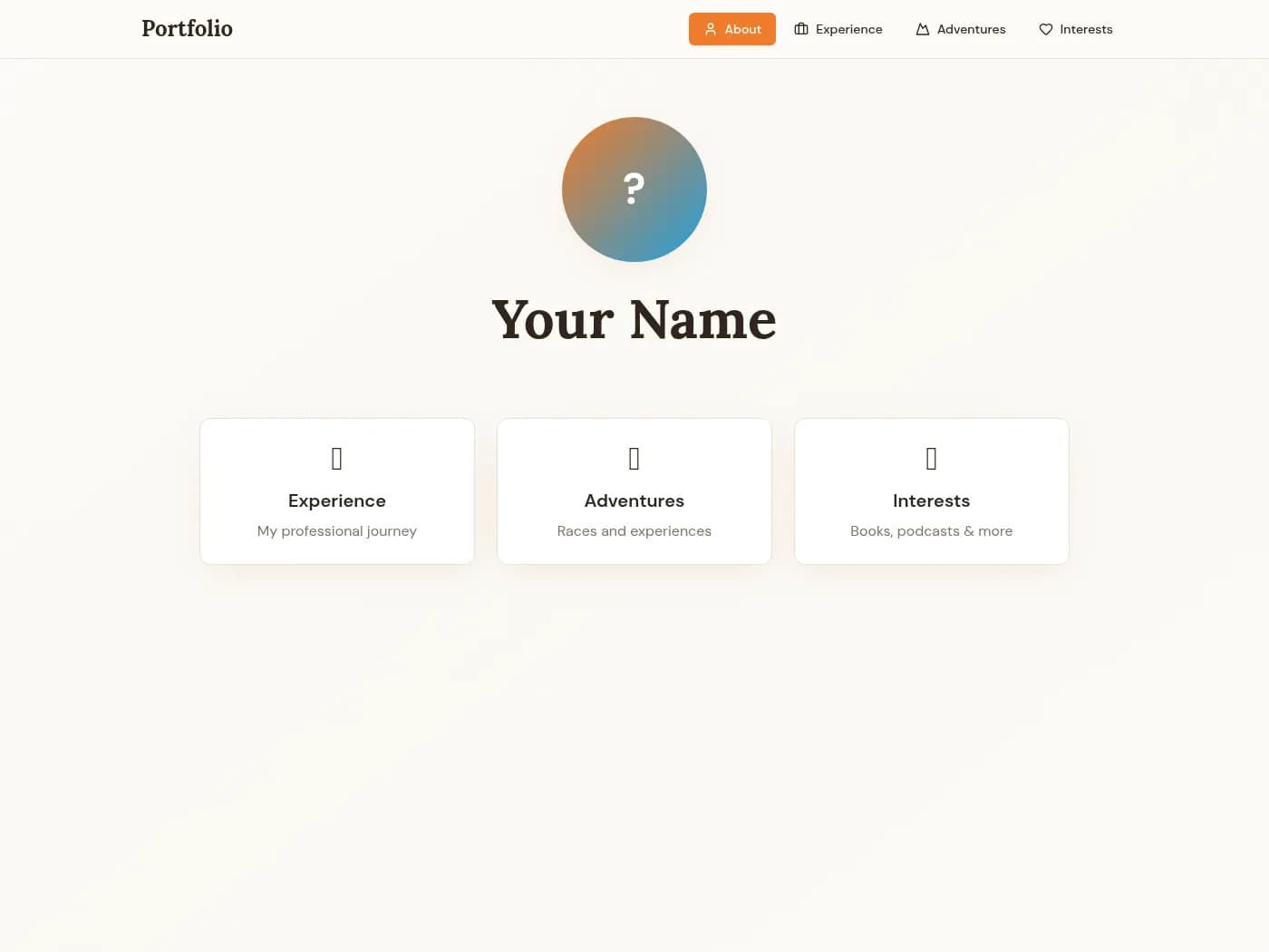 Personal Interactive Portfolio & Resume Platform