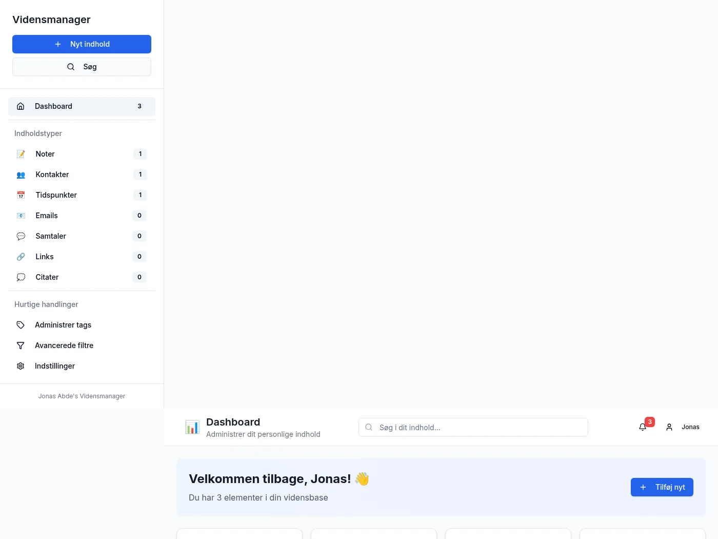 Jonas Abde's Personal Knowledge Manager