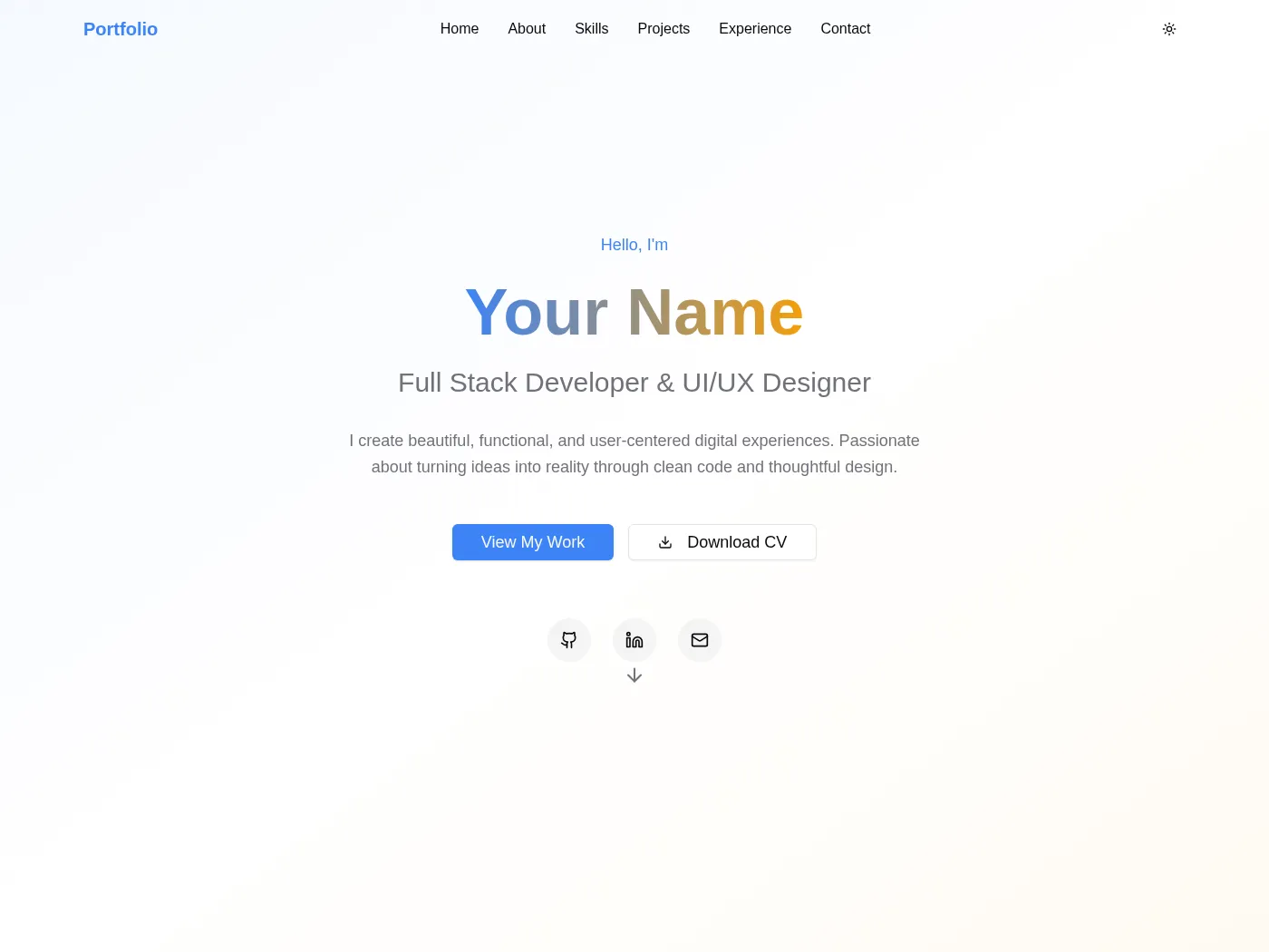 Personal Portfolio Builder