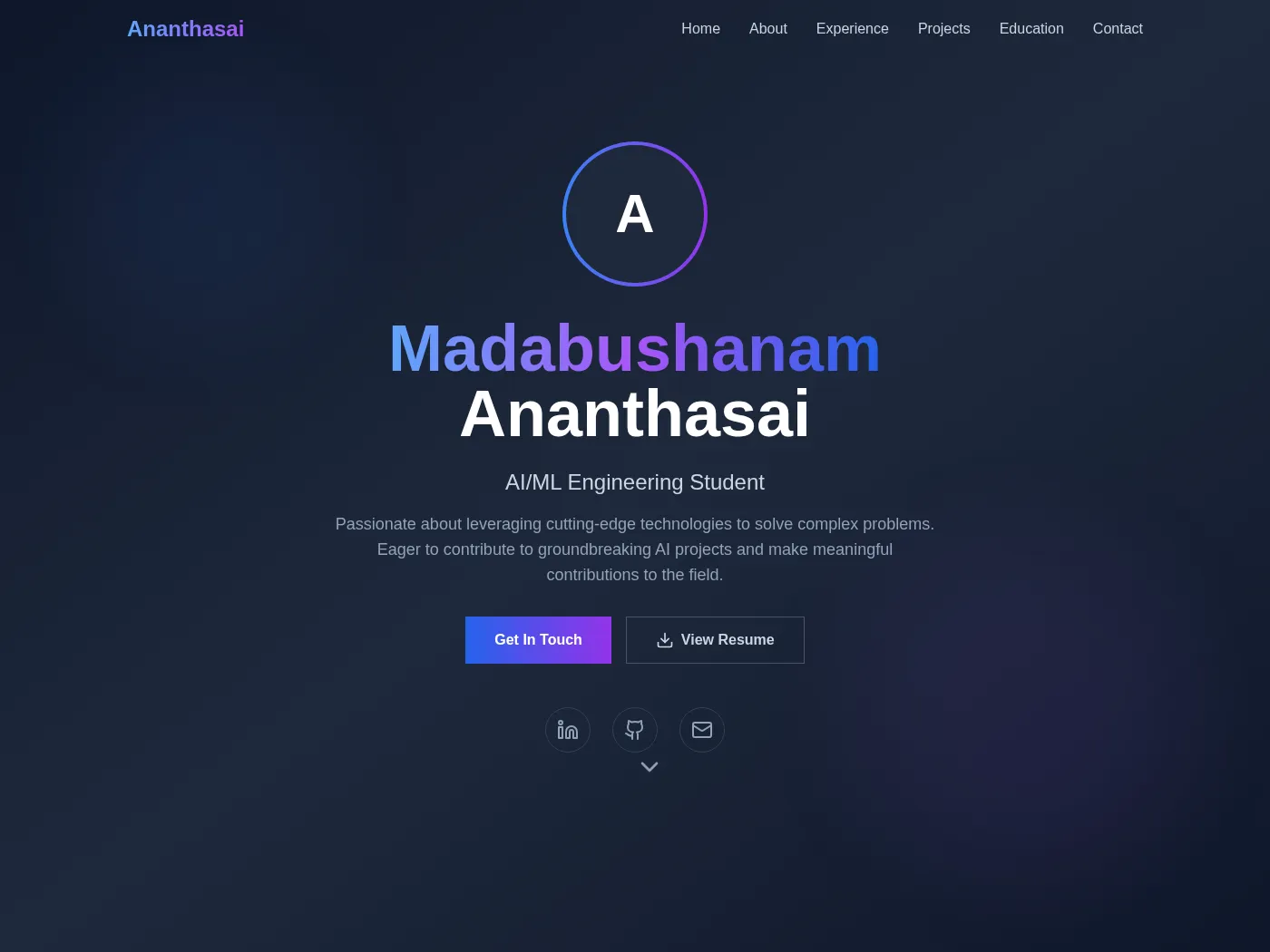 Personal Portfolio Website