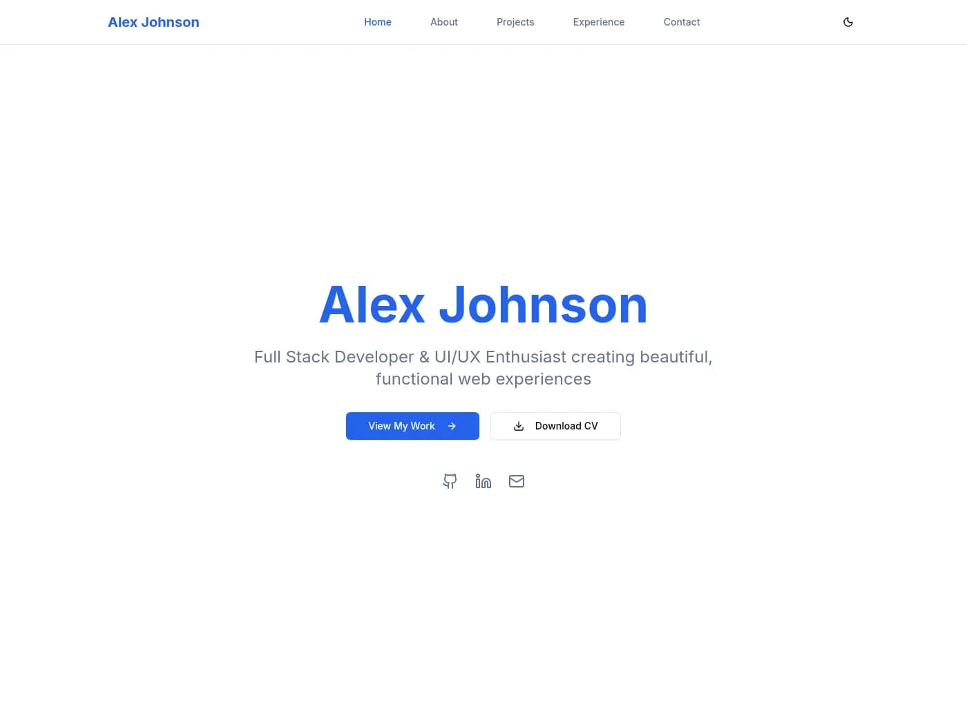 Personal Portfolio Website