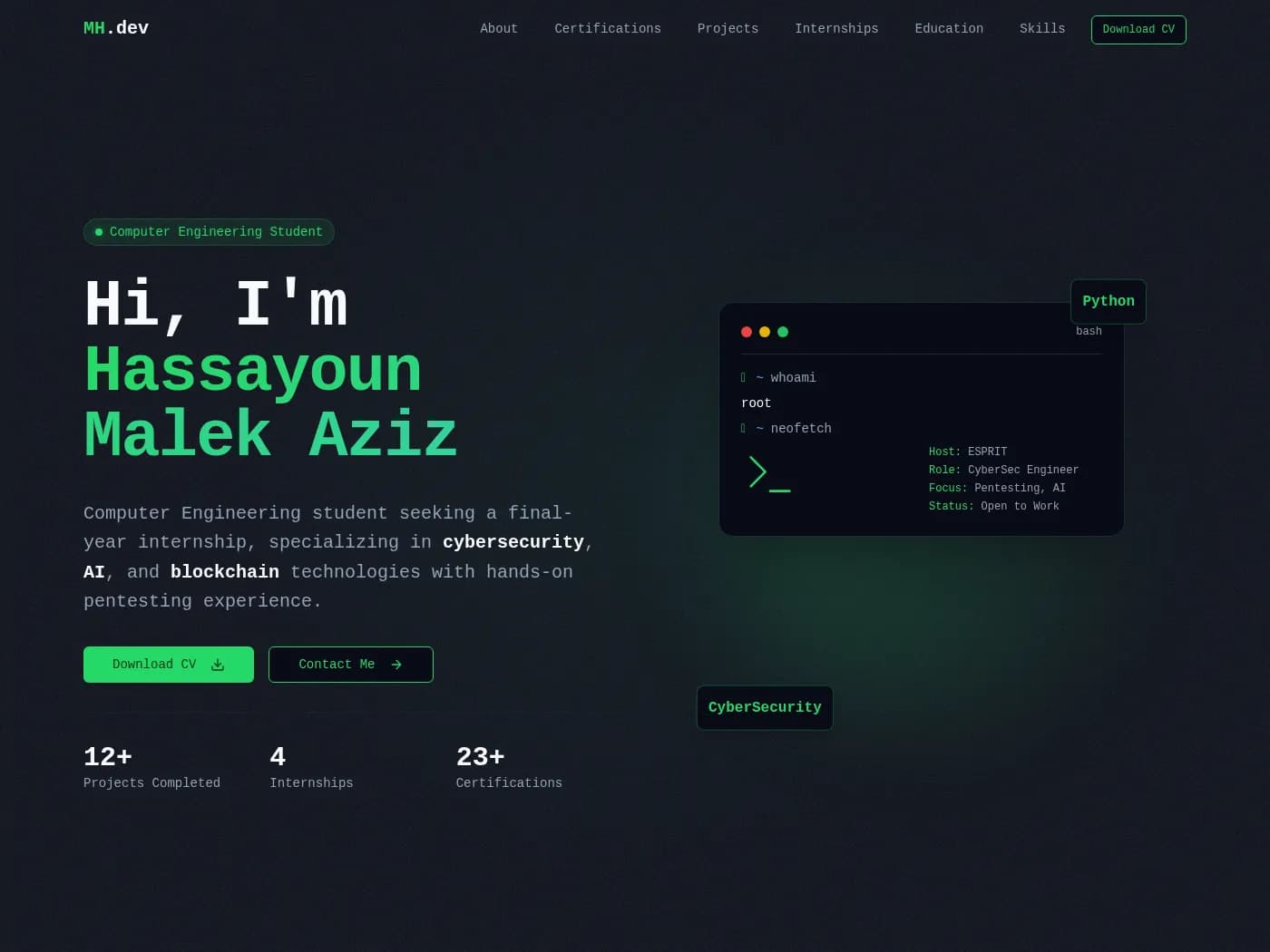 Personal Portfolio Site