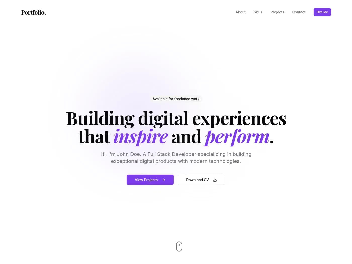 Personal Portfolio Web Site