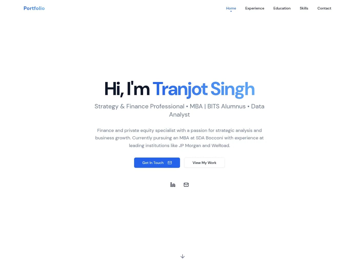 Personal Portfolio & Resume Website