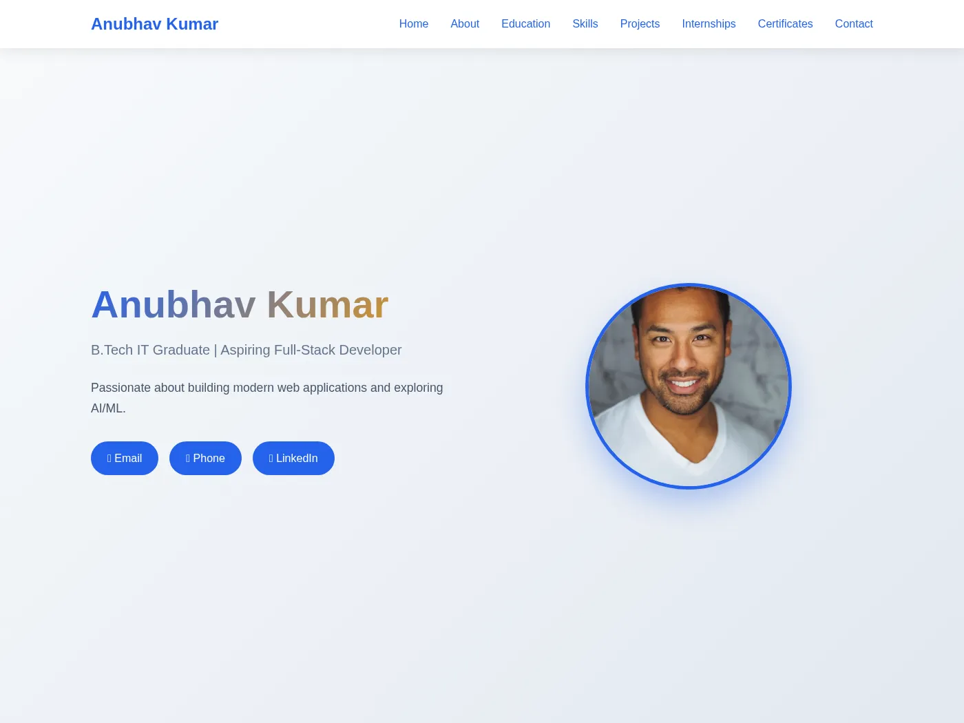 Personal Portfolio Website