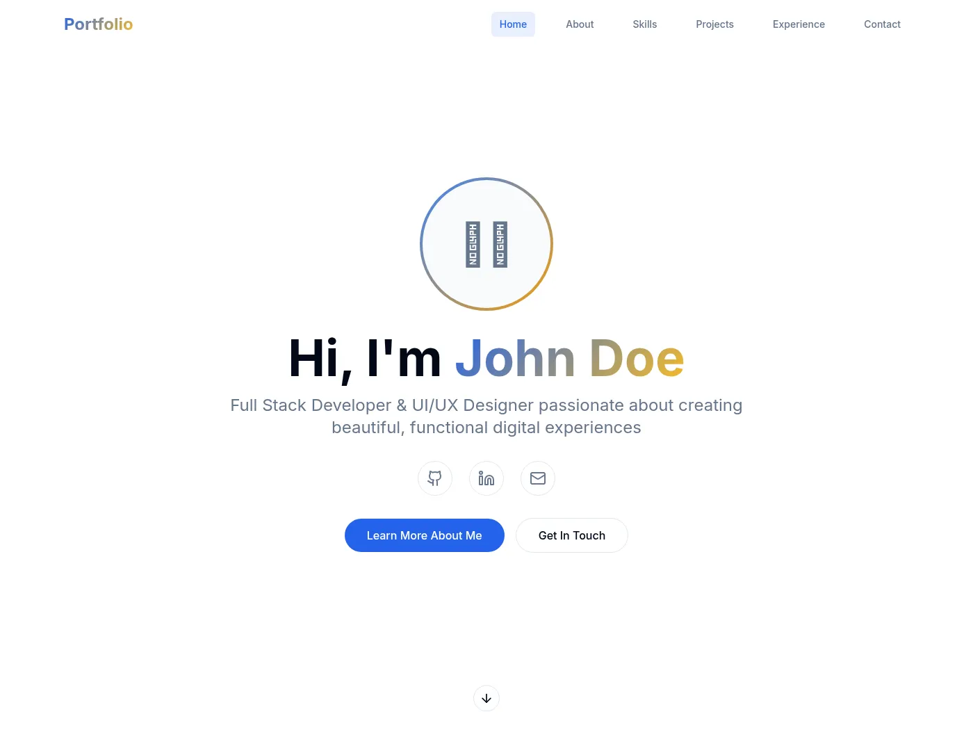 Personal Portfolio Website