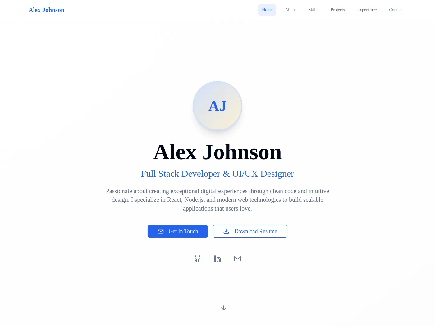 Personal Portfolio Website