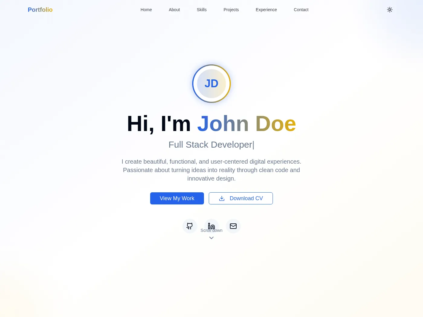 Personal Portfolio Website