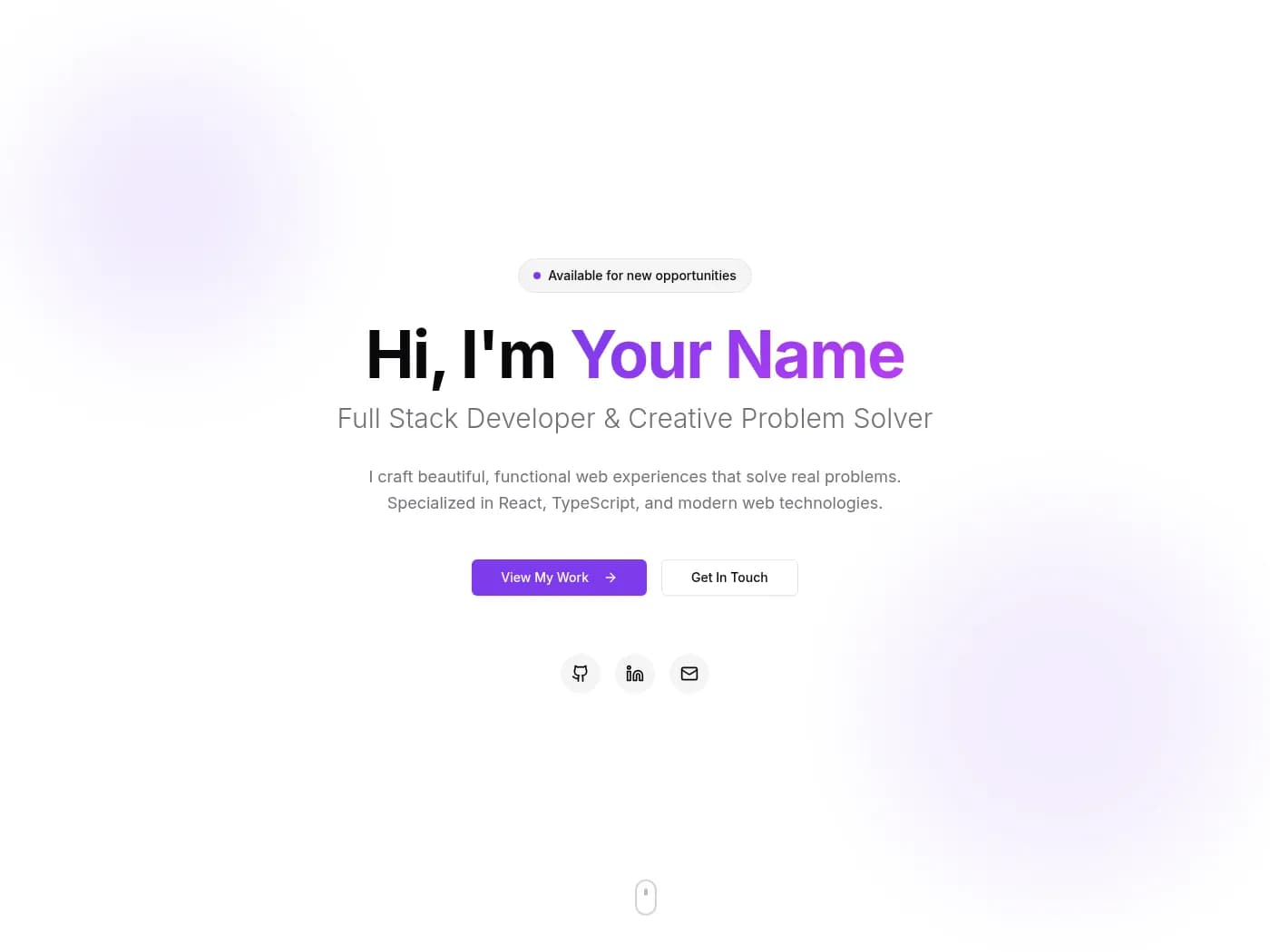 Personal Portfolio Website