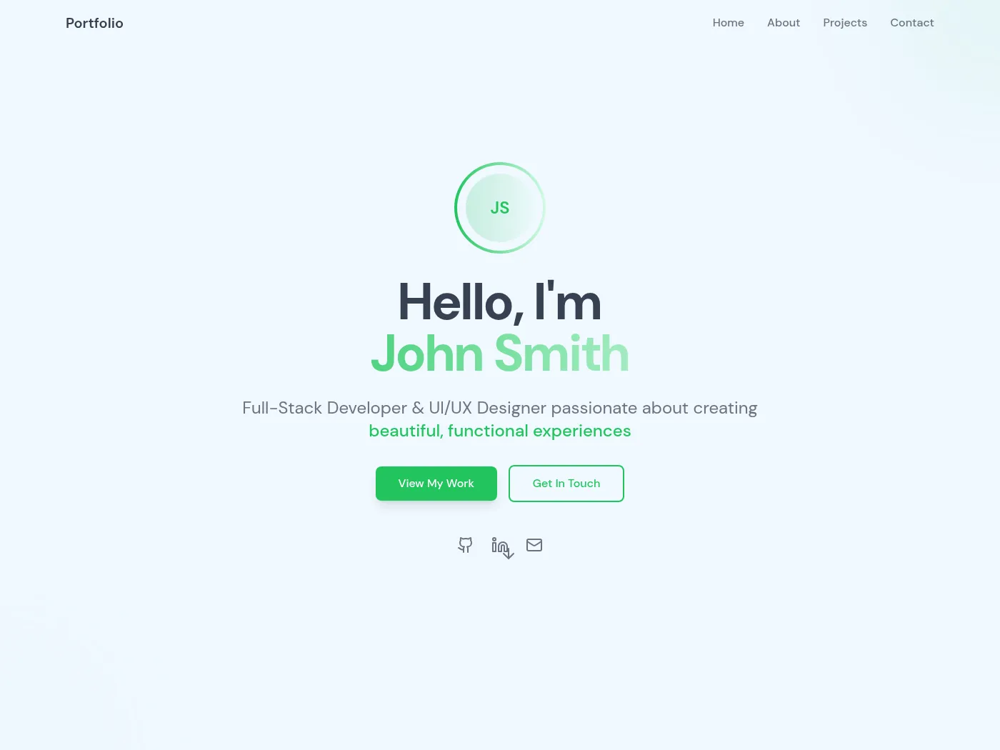 Personal Portfolio Website