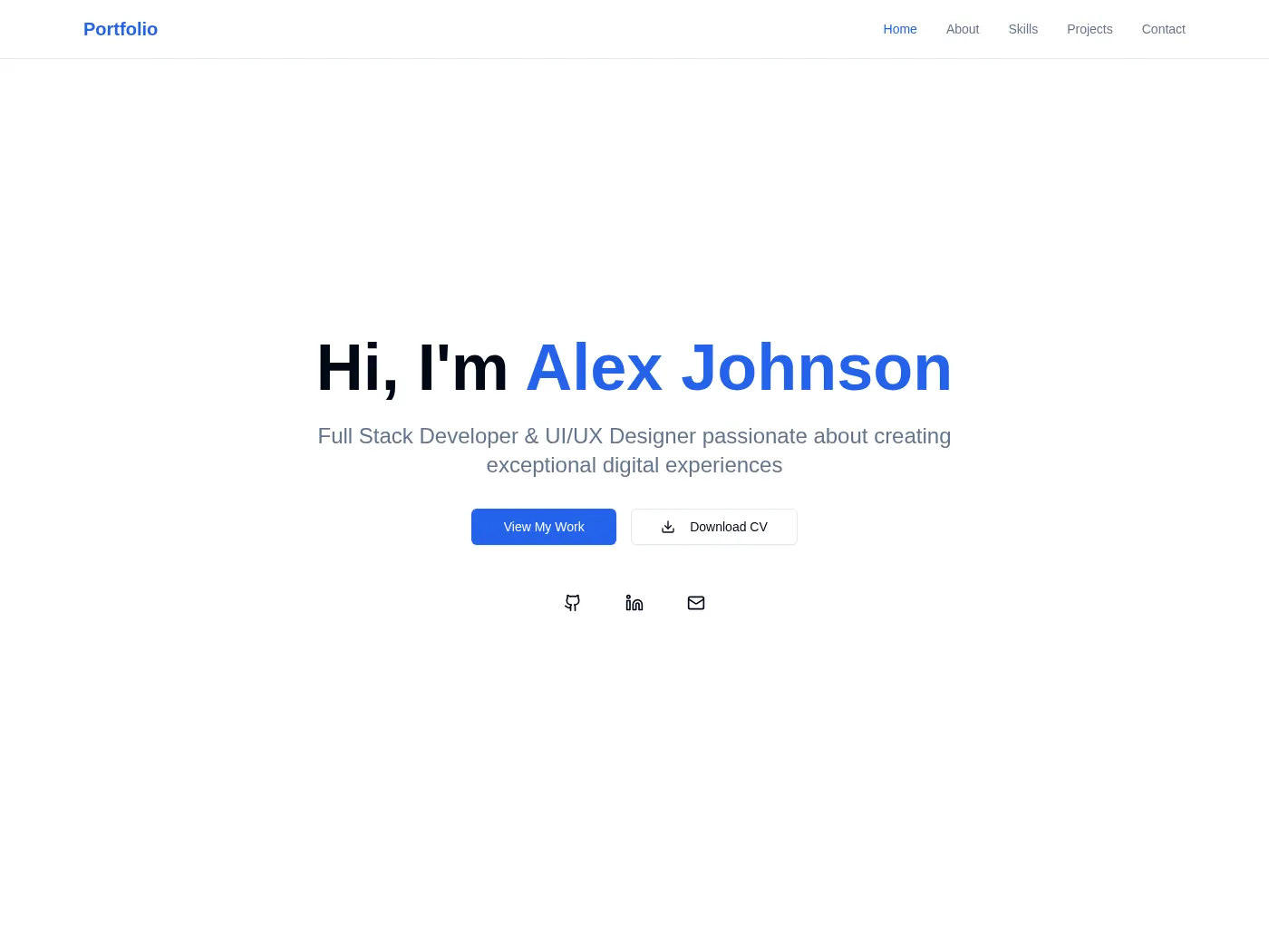 Personal Portfolio Website